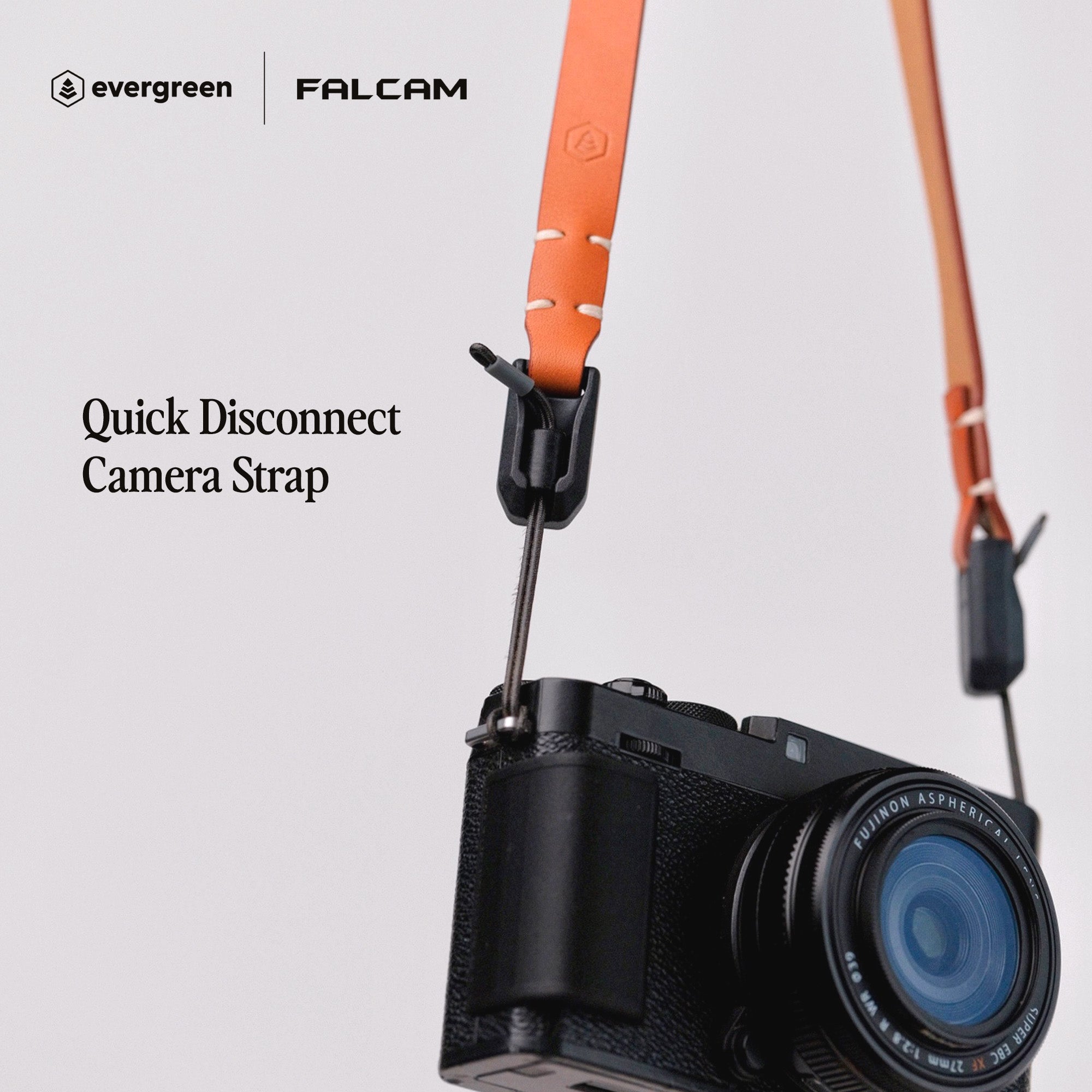 Evergreen Minimalist Camera Strap with Maglink – Magnetic Quick-Releas