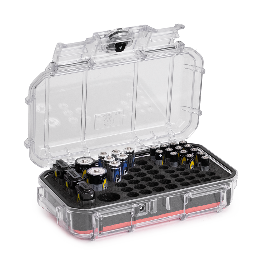 Evergreen AA / AAA Household Alkaline Battery Box - Lockable, Waterproof!